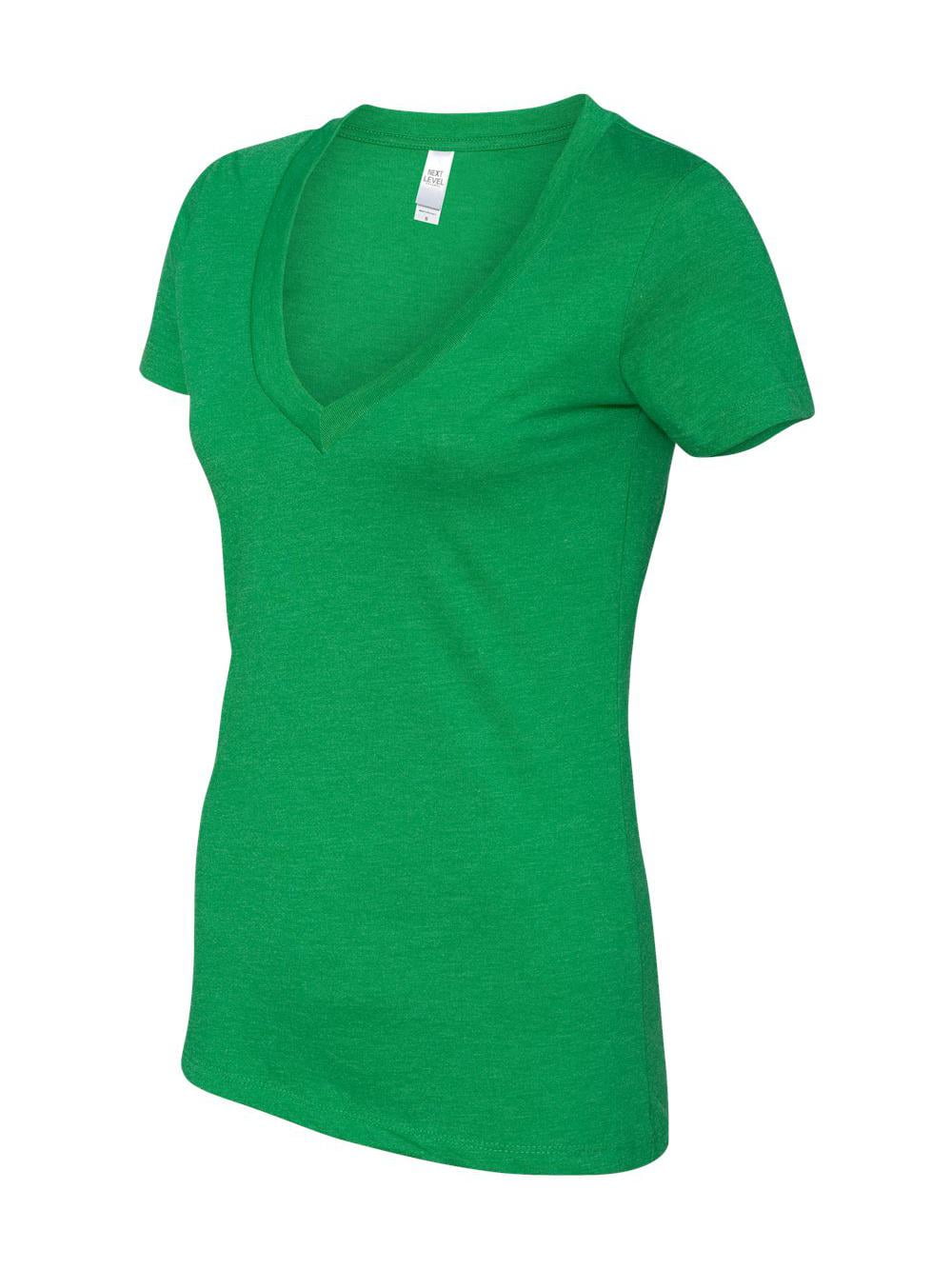 Next Level Women’s CVC Short Sleeve Deep V - Walmart.com
