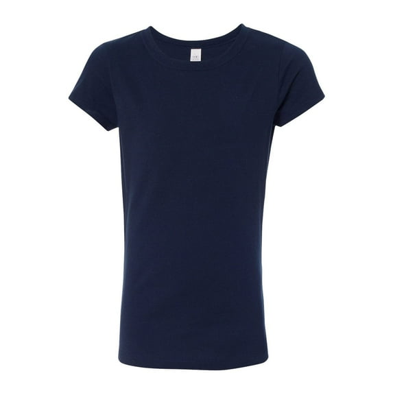 Next Level Girls’ Cotton Princess Short T-Shirt Soft Crewneck Tee ...