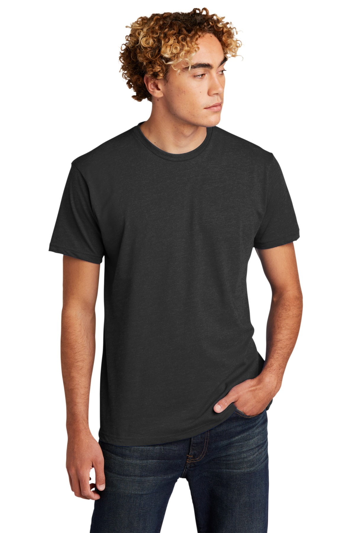 Next Level Men's Baby Rib Collar Premium CVC T-Shirt, Style NL6210 ...