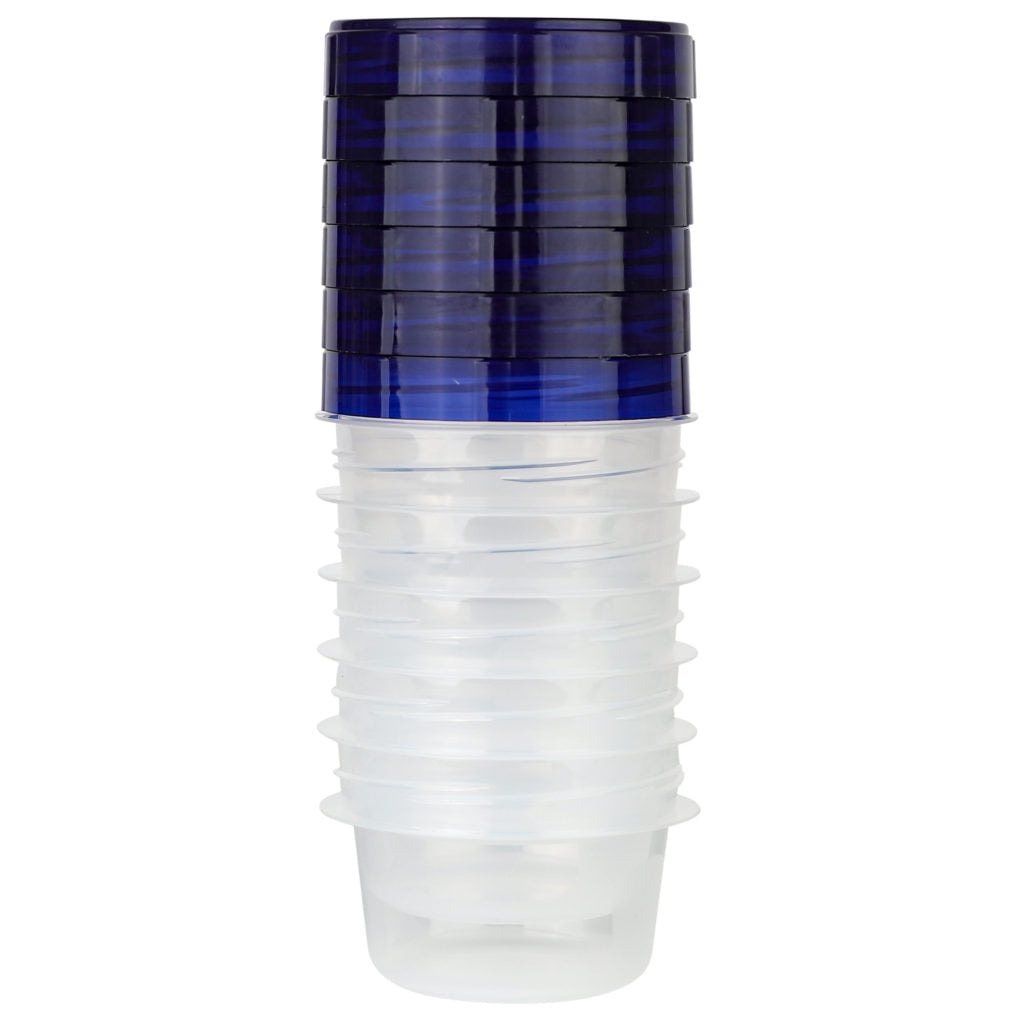 Next Level Stuff Plastic Stackable Food Storage Canister Set of 6 with ...