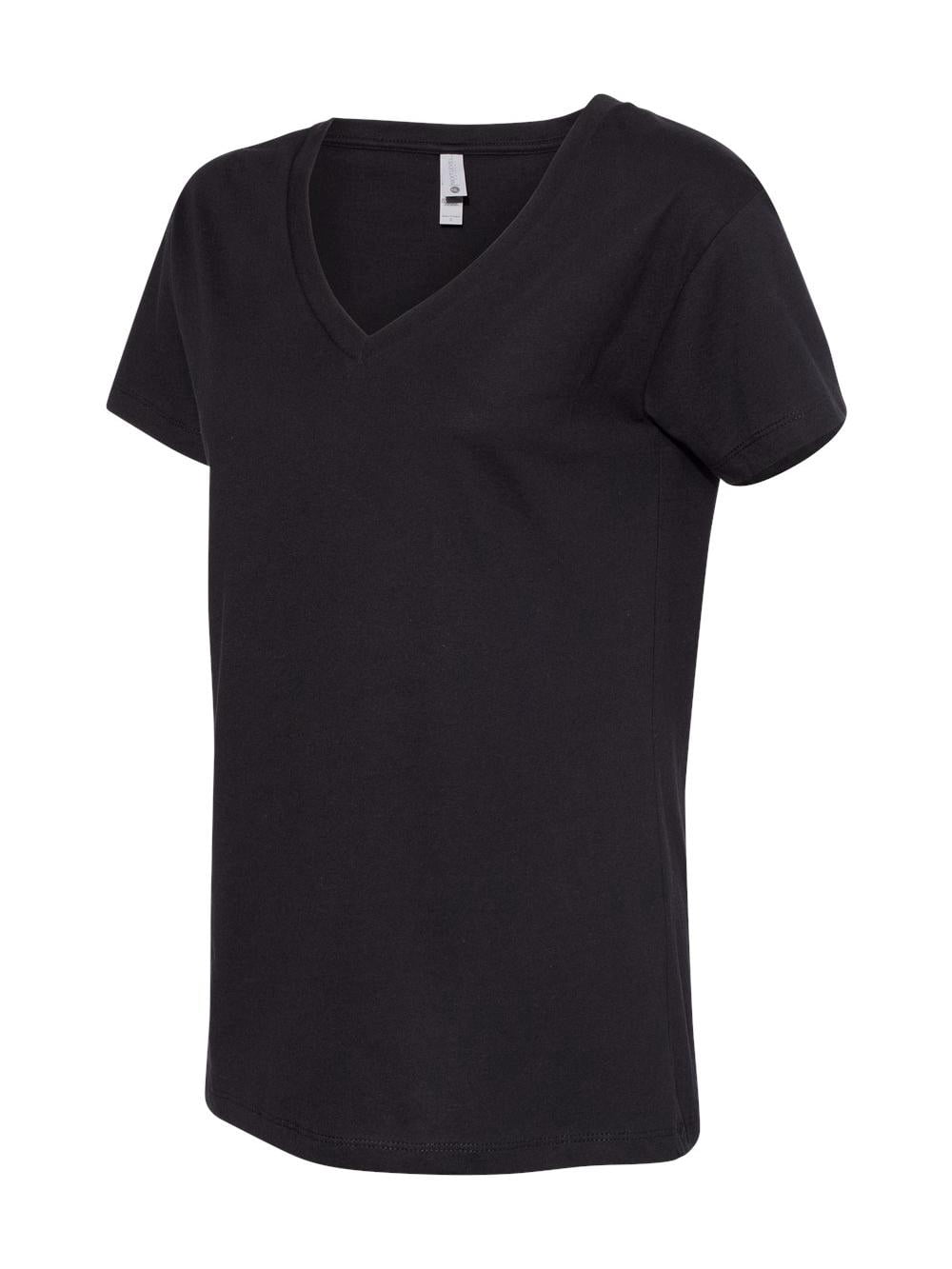 Next Level Womens Cotton V-Neck T-Shirt - Walmart.com