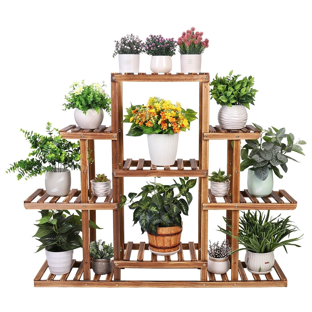 Next Shop LLC Outdoor Plant Pot Stand Flower Display Shelf Rack Home ...
