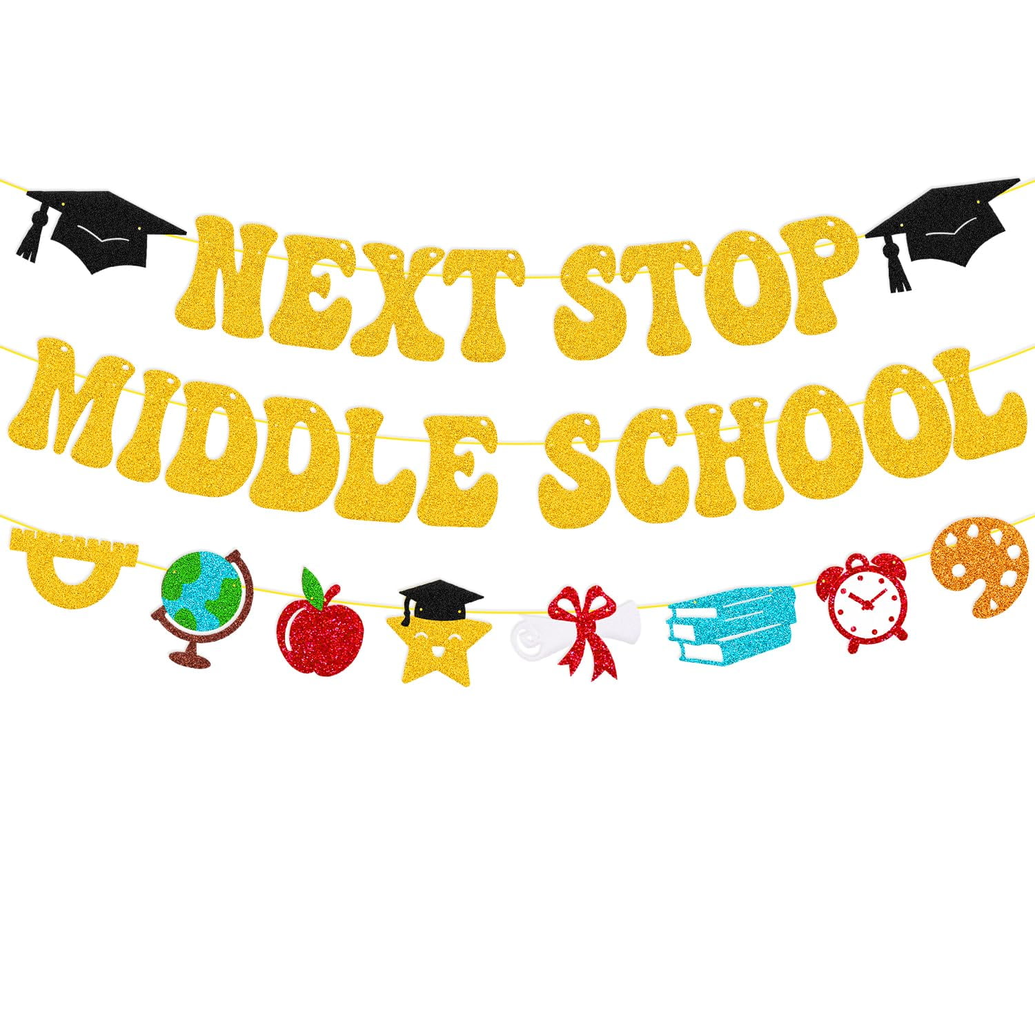 Next Stop Middle School Banner Elementary School Graduation Party ...