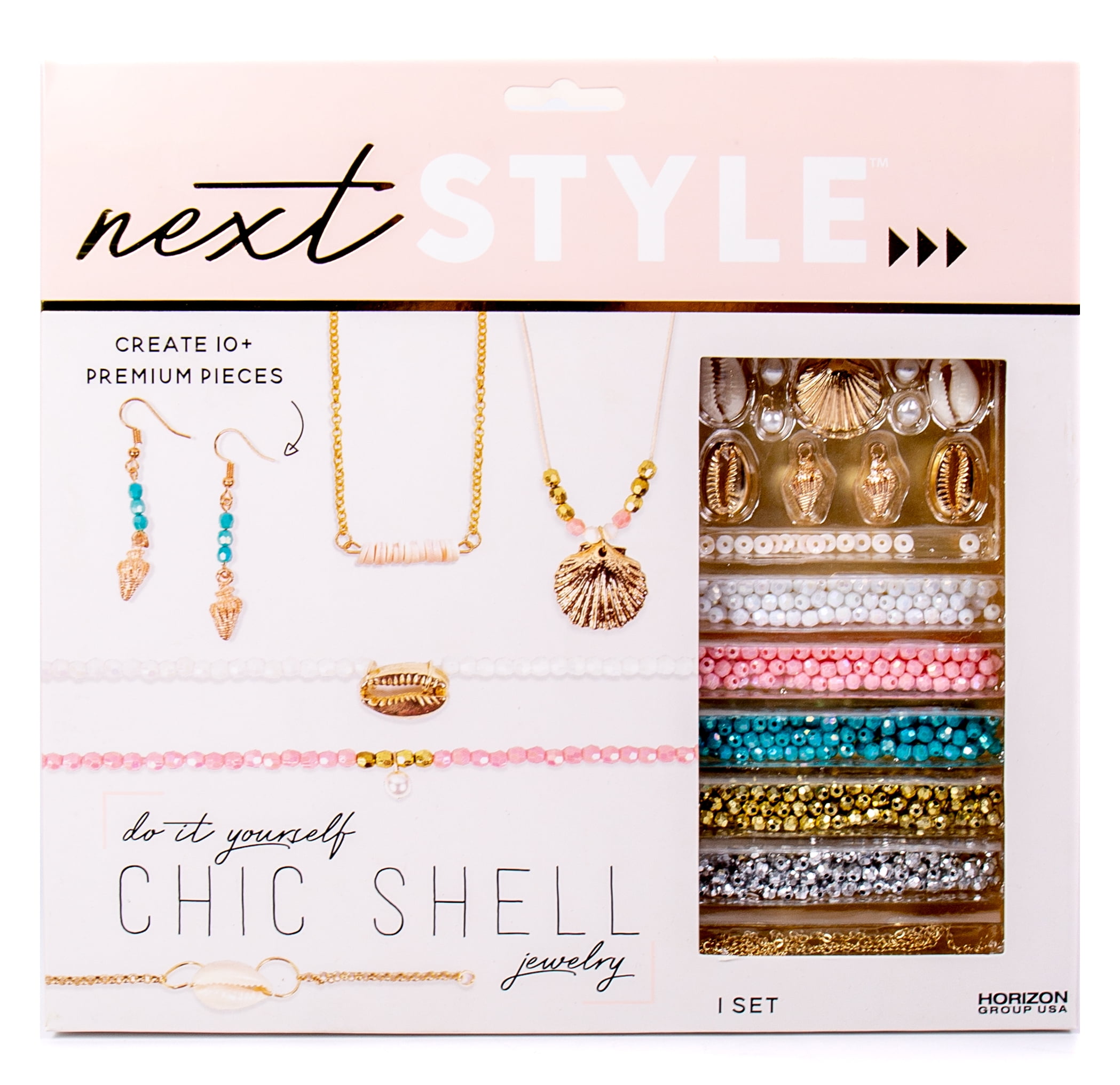 Next Style D.I.Y. Gold Chic Shell Jewelry, Create 10 Premium Jewelry ...