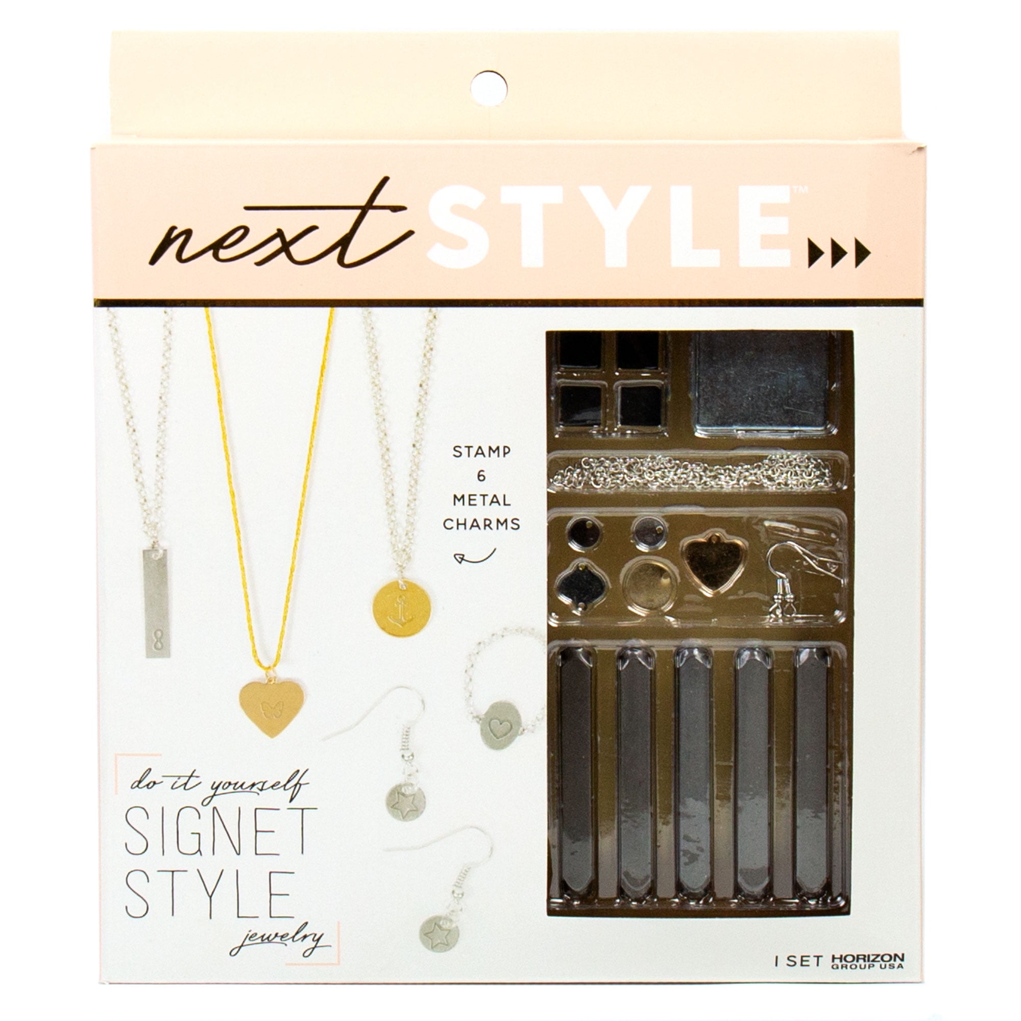 Next Style D.I.Y. Signet Stamped Jewelry, Personalize 6 Metal Charms ...