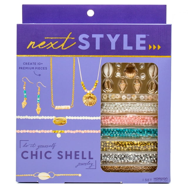 Next Style Do It Yourself Chic Shell Gold Jewelry Set - Walmart.com