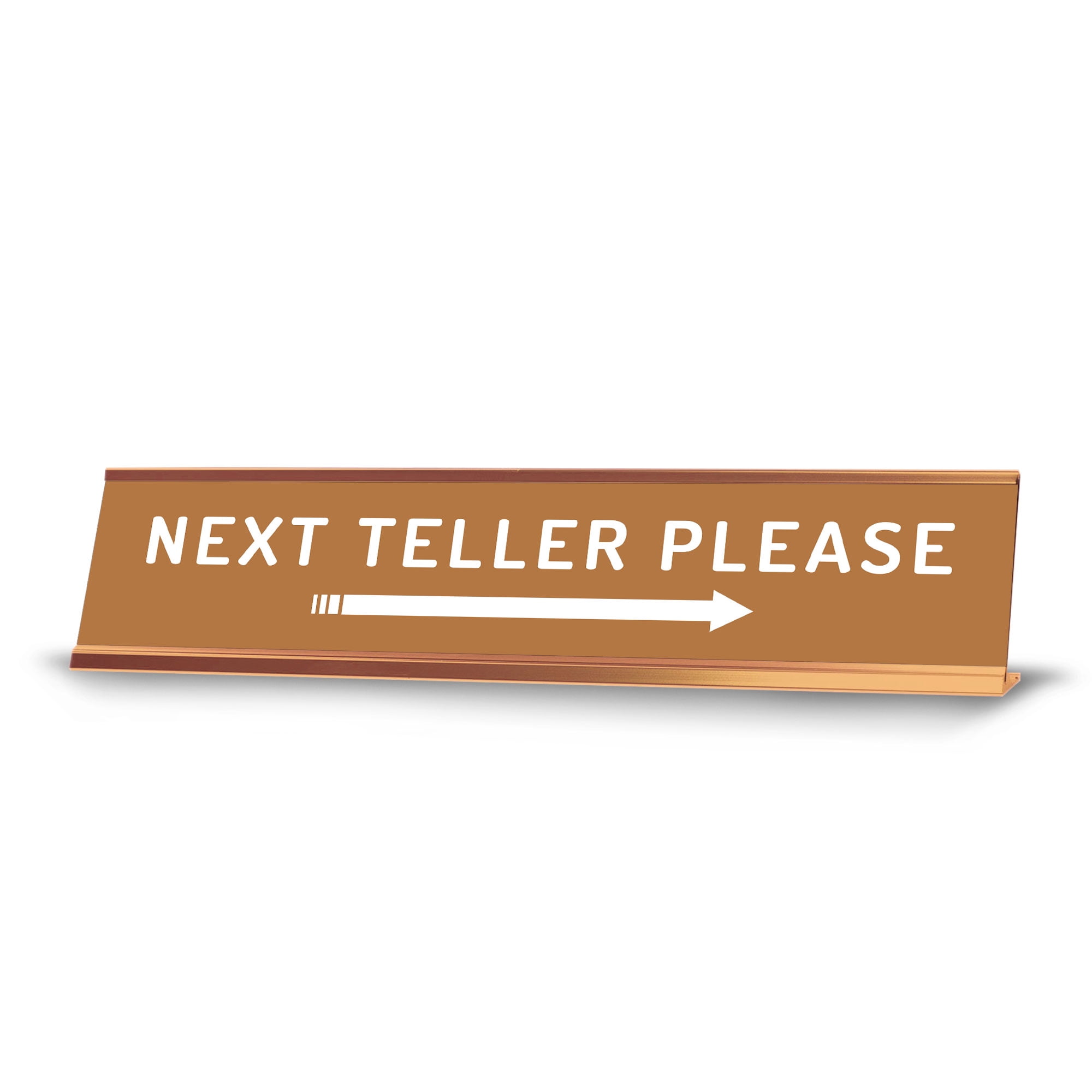 Next Teller Please (Right Arrow) 2 x 10" Desk Sign | Office & Shops ...