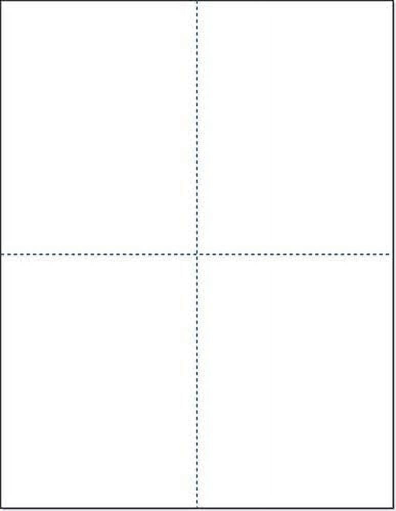 NextDayLabels - 8-1/2 x 11 Laser and Inkjet Printer Post cards 4 up Per ...
