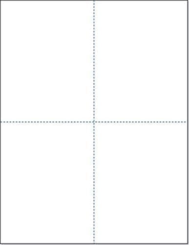 NextDayLabels - 8-1/2 x 11 Laser and Inkjet Printer Post cards 4 up Per ...