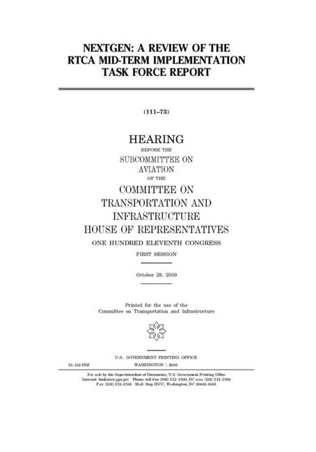 NextGen : a review of the RTCA Mid-term Implementation Task Force ...