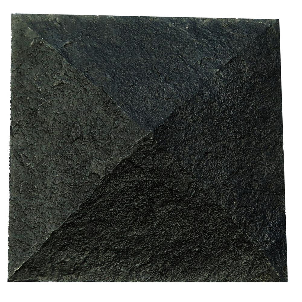 NextStone™ Faux Polyurethane Stone Column Wrap Cap - Onyx - Walmart.com