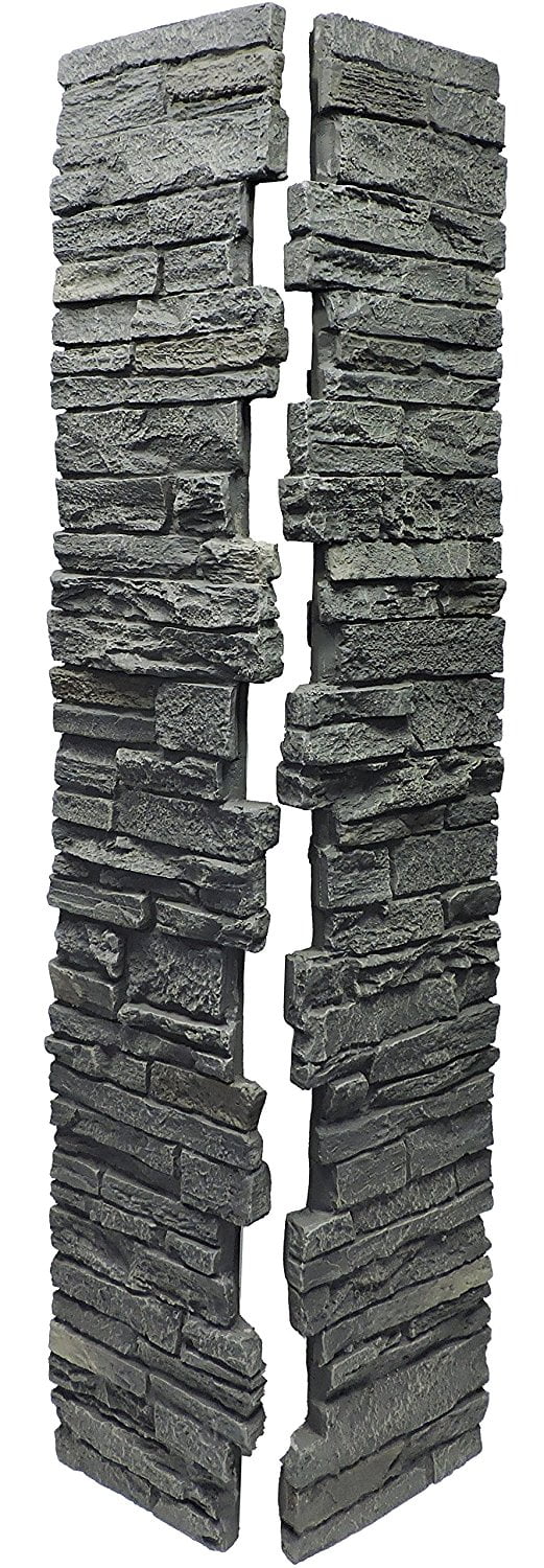 NextStone Garden Landscape Faux Polyurethane Stone Split Post Cover ...