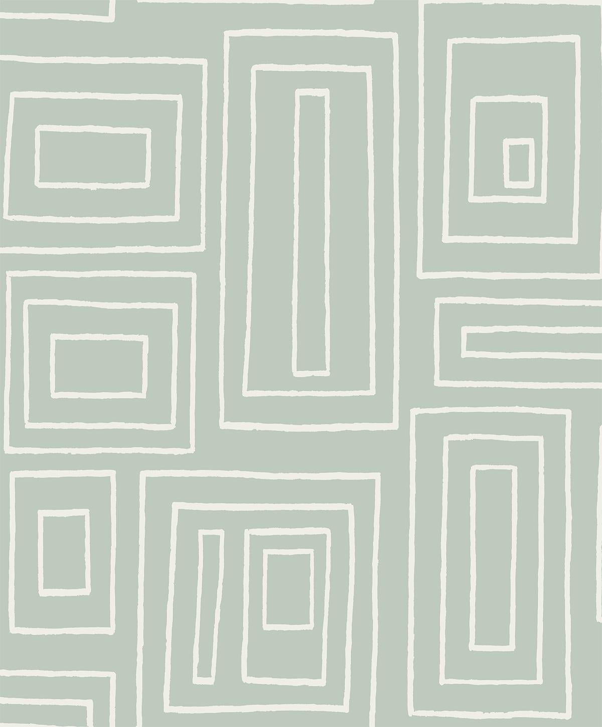 NextWall Aloe Green Rectangle Geo Peel and Stick Wallpaper - 20.9 in. W ...