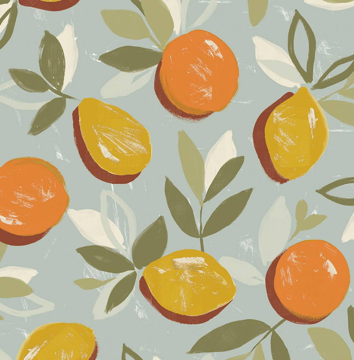 NextWall Orange Tea Fruit Toss Peel and Stick Wallpaper - Walmart.com