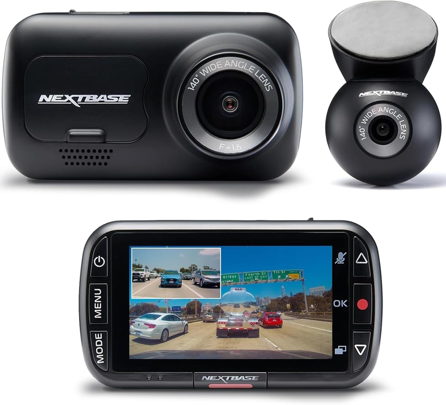 Nextbase 320XR 1080p Dash Cam with Parking Mode and Rear Camera ...