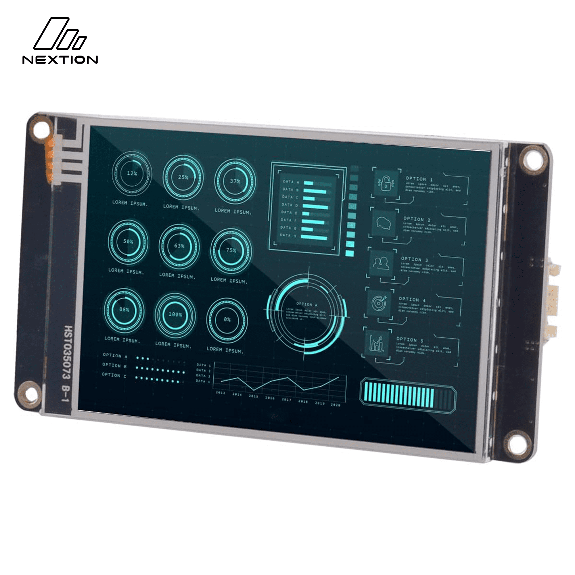 Nextion 3.5″ Enhanced HMI Display Module NX4832K035 Resistive LCD-TFT ...