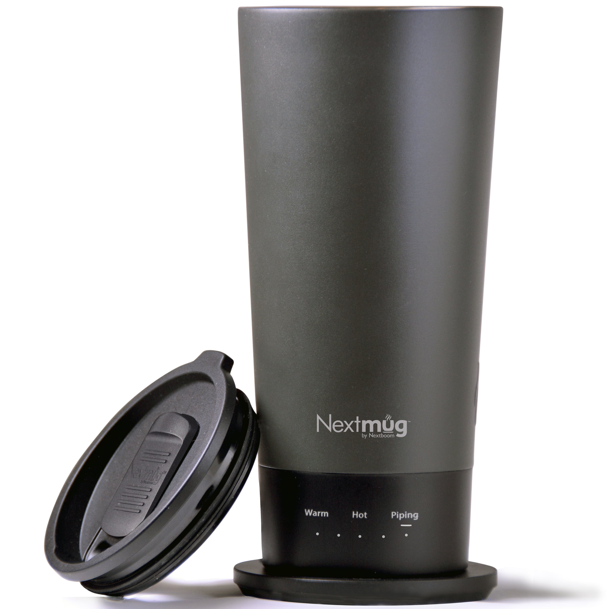 Nextmug Go - Temperature-Controlled, Self-Heating Travel Mug (Graphite ...
