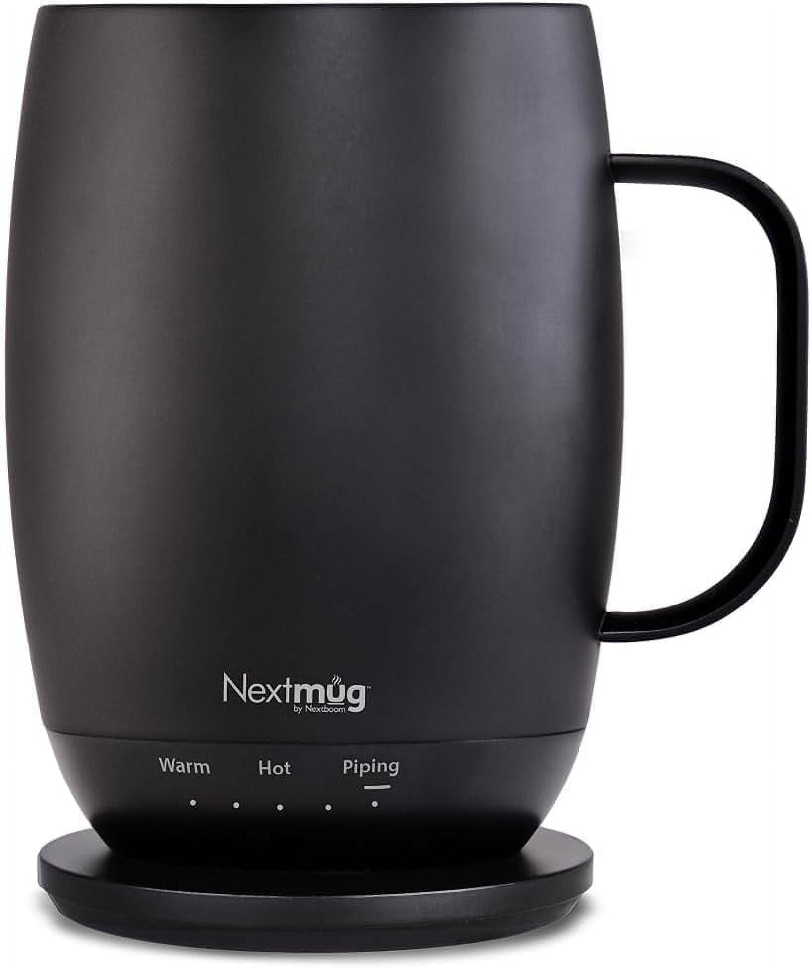 Nextmug Plus - Temperature-Controlled, Self-Heating Coffee Mug (Black ...