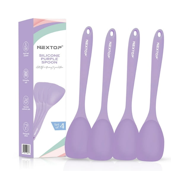 Qonioi Silicone Baking Spatula, Heat Resistant 500°F Kitchen Scraper ...