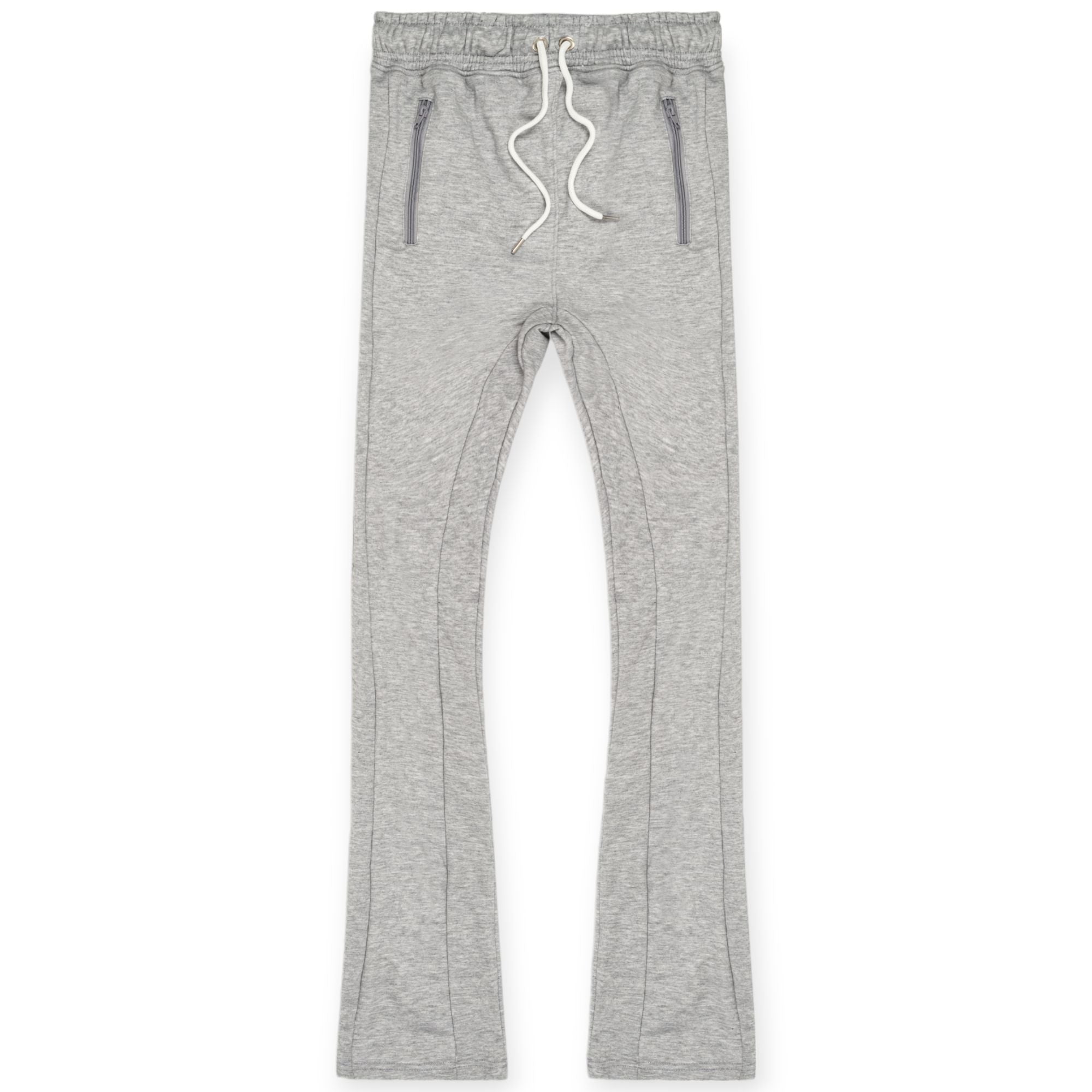 Nexus Clothing Men Basic Flare Stacked Sweatpants French Terry Joggers ...