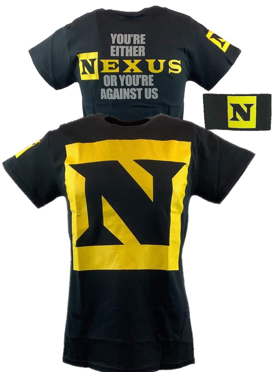 Nexus or Against Us Mens Black T-shirt CM Punk Wade Barrett Daniel ...