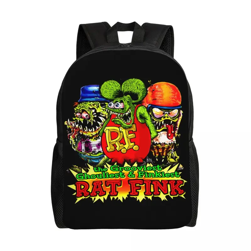 Nexusix Anime Cartoon Rat Fink Backpacks for Women Men School College ...