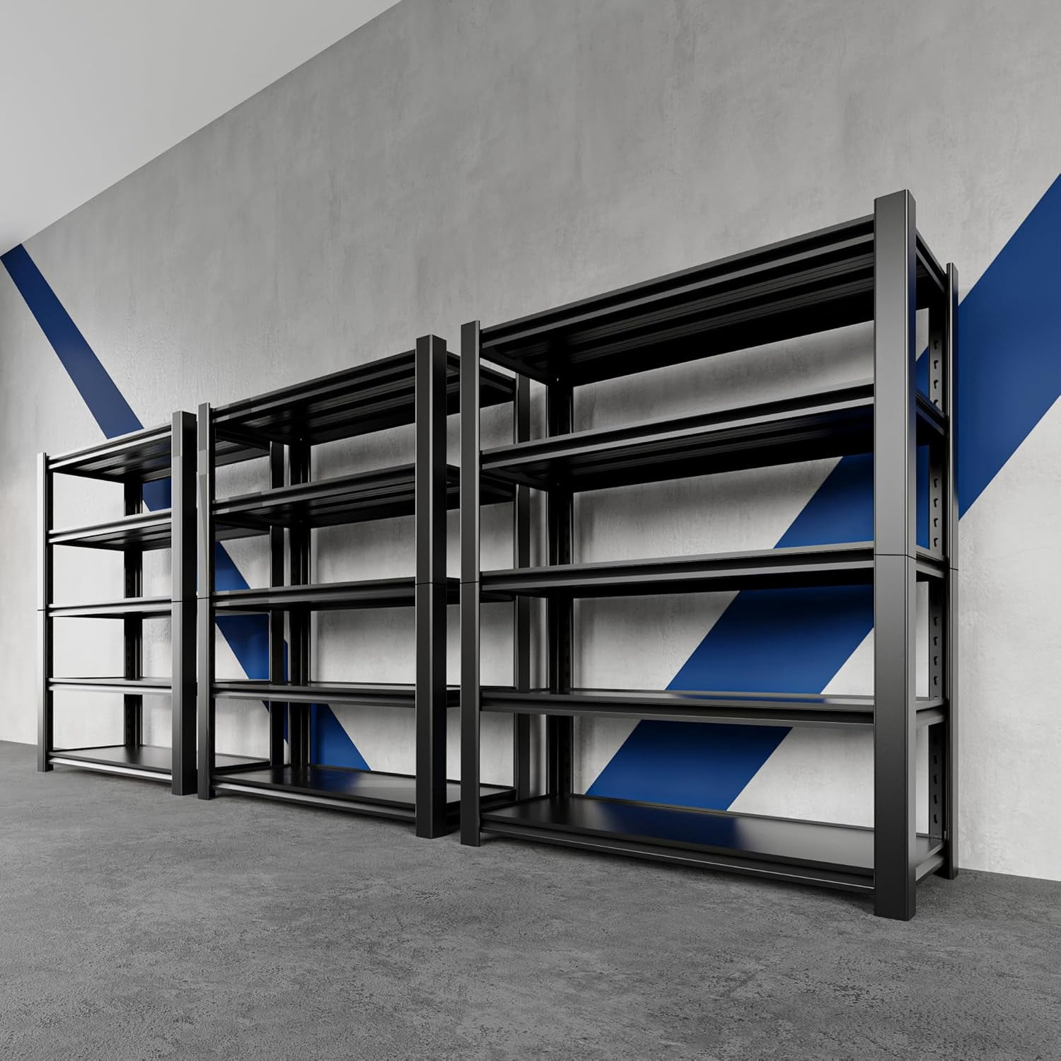 Nexvrtau 72" H x 48" W x 20" D 5-Tier Heavy Duty Garage Shelving Unit ...