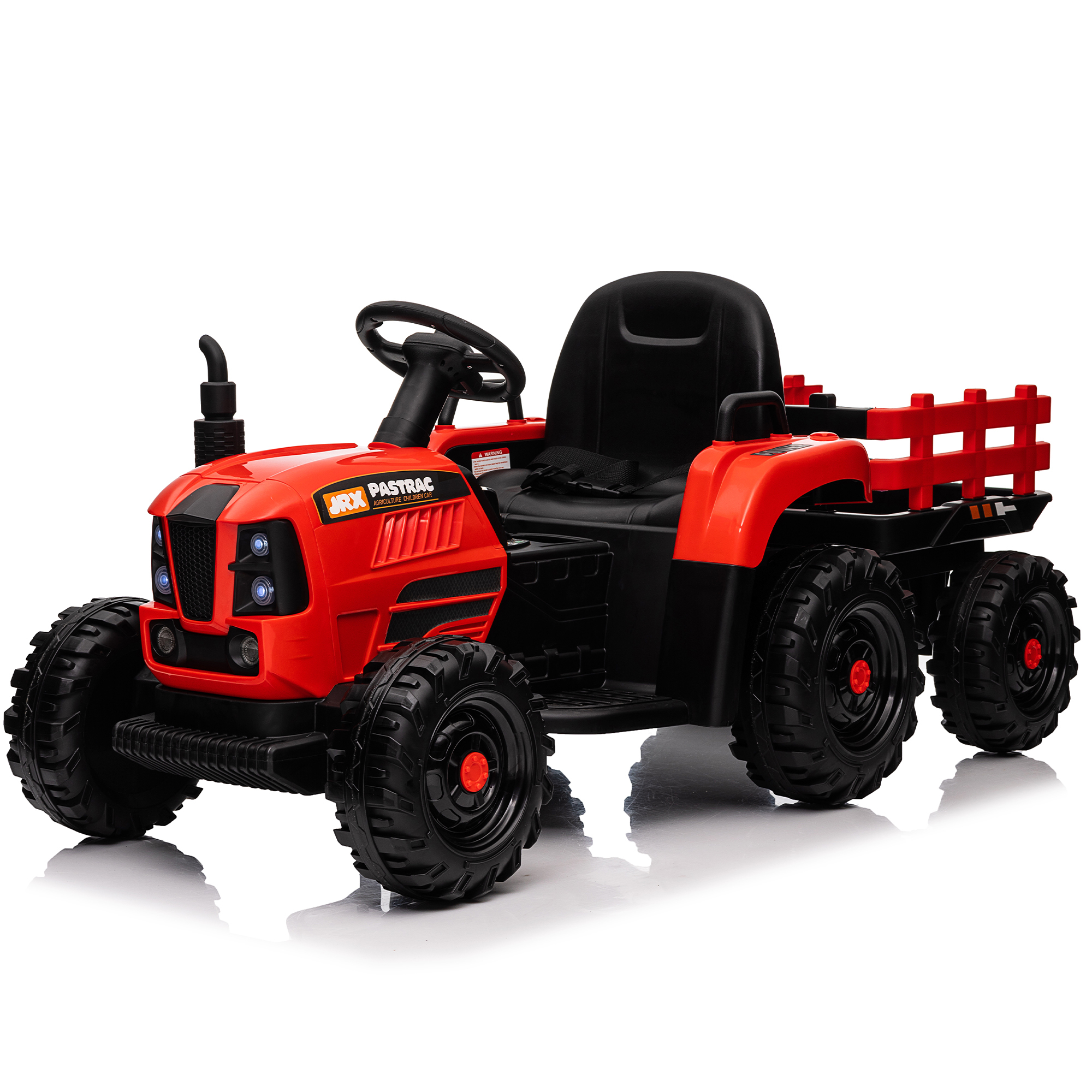 Nexwills 12V Ride on Tractor with Trailer Electric Car for Kids,USB MP3 ...