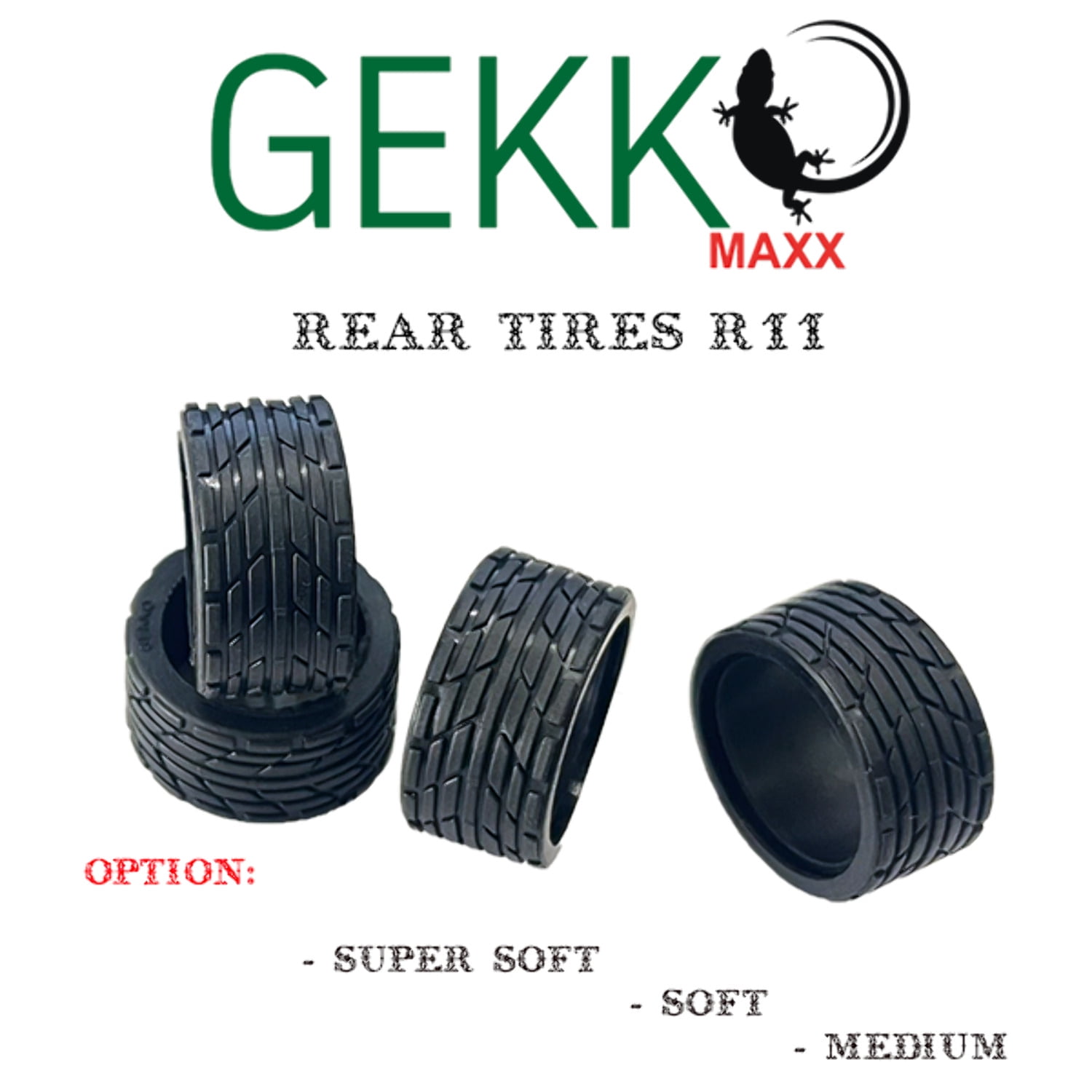 Nexx Racing Gekko Maxx Rear Tires R11 (4pcs) - Supper Soft - Walmart.com
