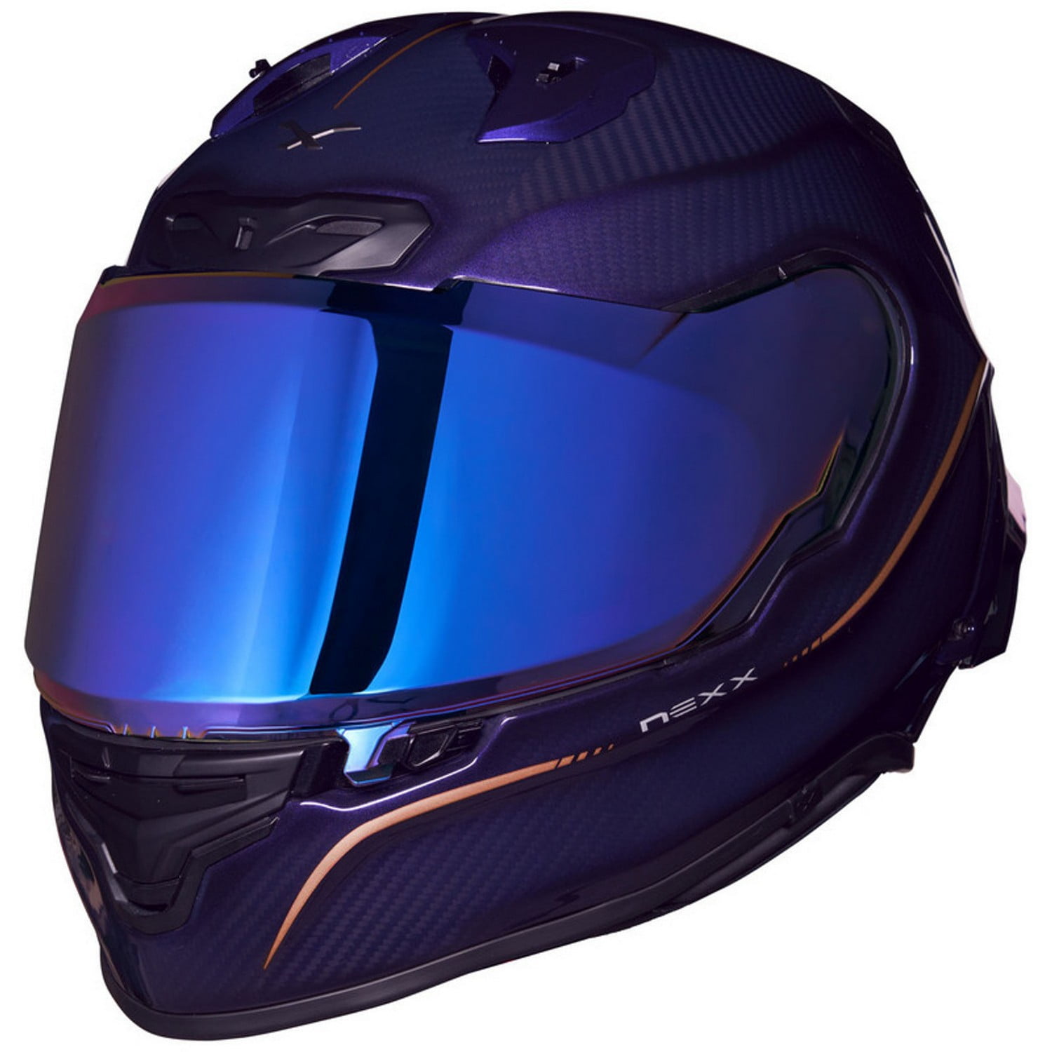 Nexx X.R3R Carbon Hagibis Motorcycle Helmet Purple LG - Walmart.com