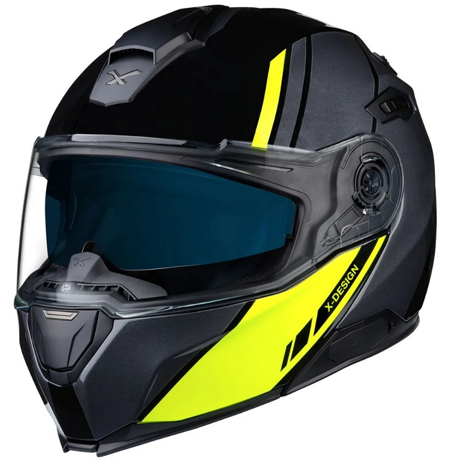 Nexx X.Vilitur Carbon Modular Motorcycle Helmet Neon Yellow/Dark Gray ...