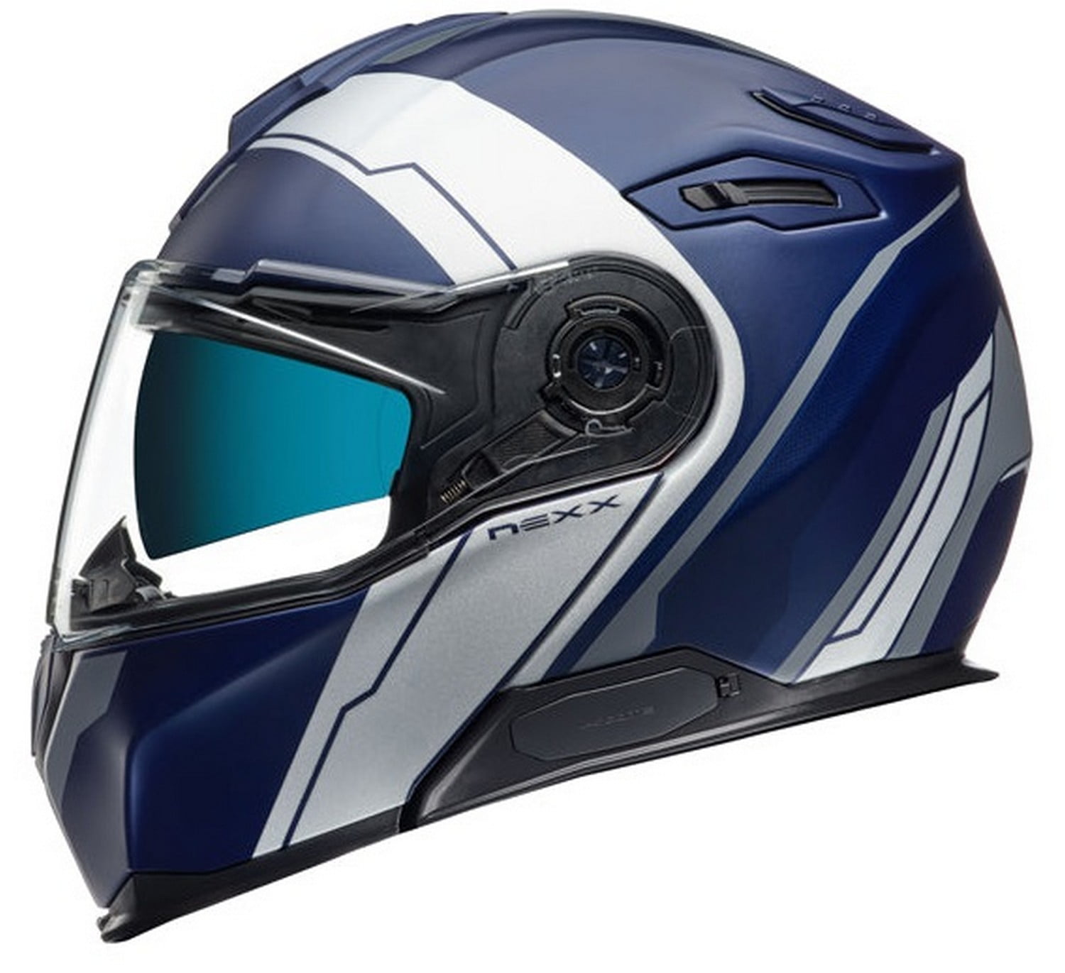 Nexx X.Vilitur Meridian Modular Motorcycle Helmet Matte Blue/Red XS ...