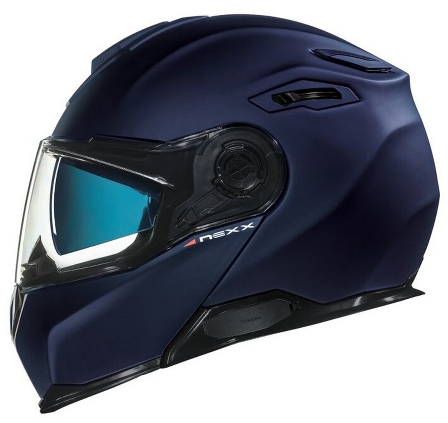 Nexx X.Vilitur Plain Modular Motorcycle Helmet Matte Blue SM - Walmart.com
