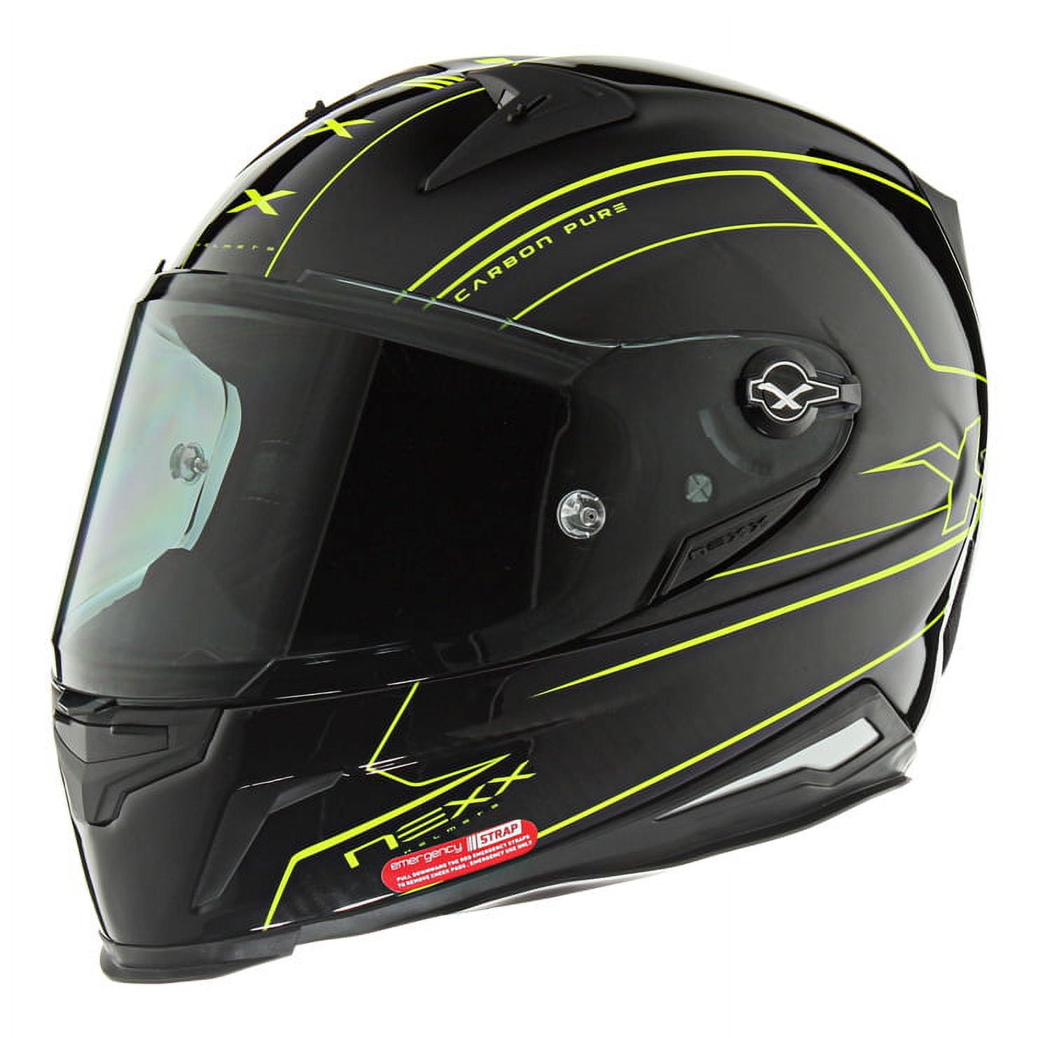 Nexx X.R2 Carbon Pure Motorcycle Helmet Neon Yellow/Black MD - Walmart.com