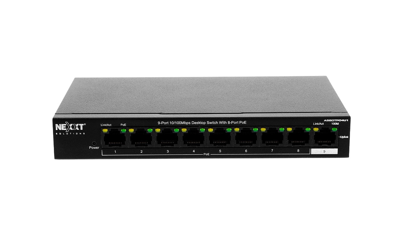 Nexxt - Switch - 9-Port Poe+ Fast Ethernet Desktop Switch - Walmart.com