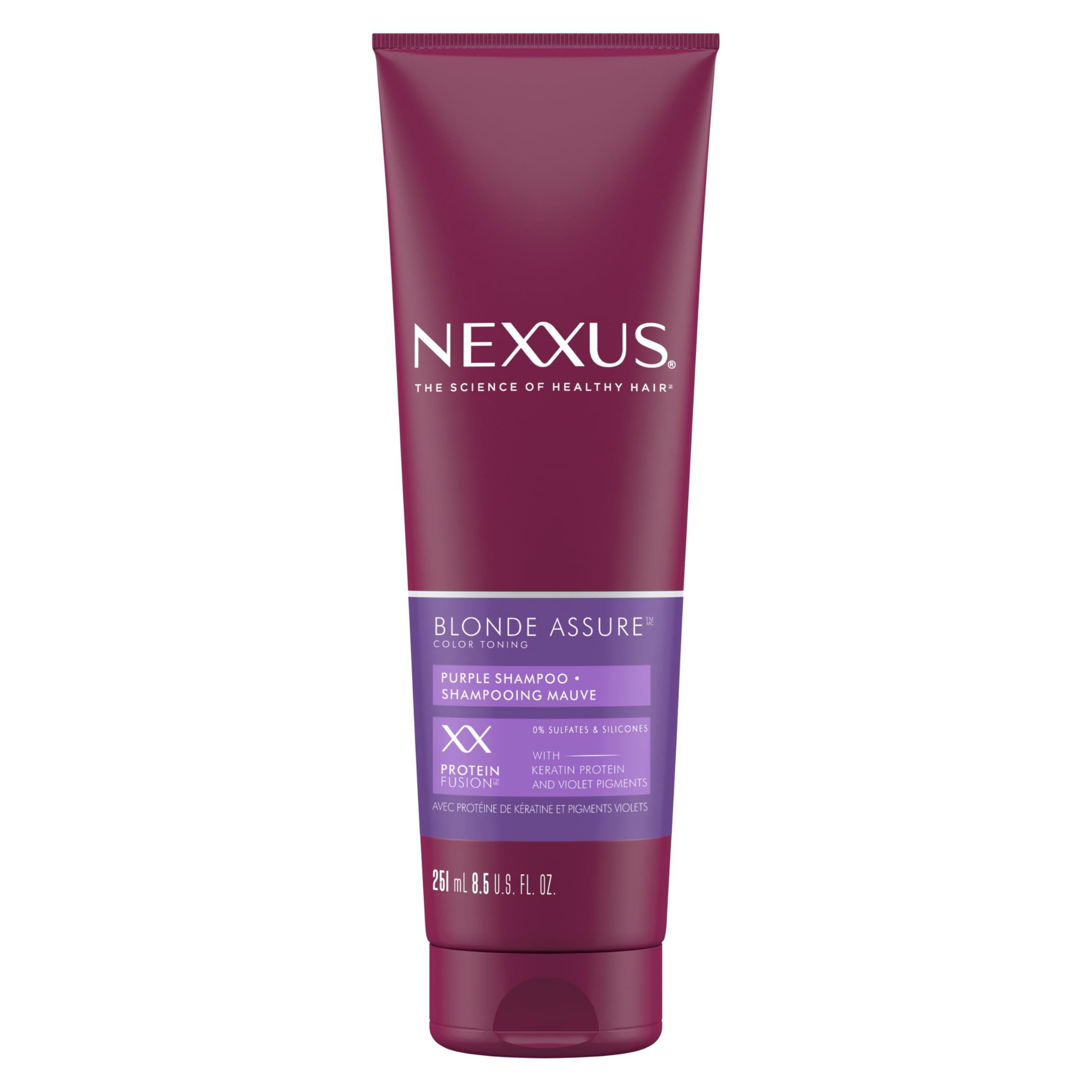 Nexxus Blonde Assure Purple Shampoo, For Blonde Hair Color Care Shampoo ...
