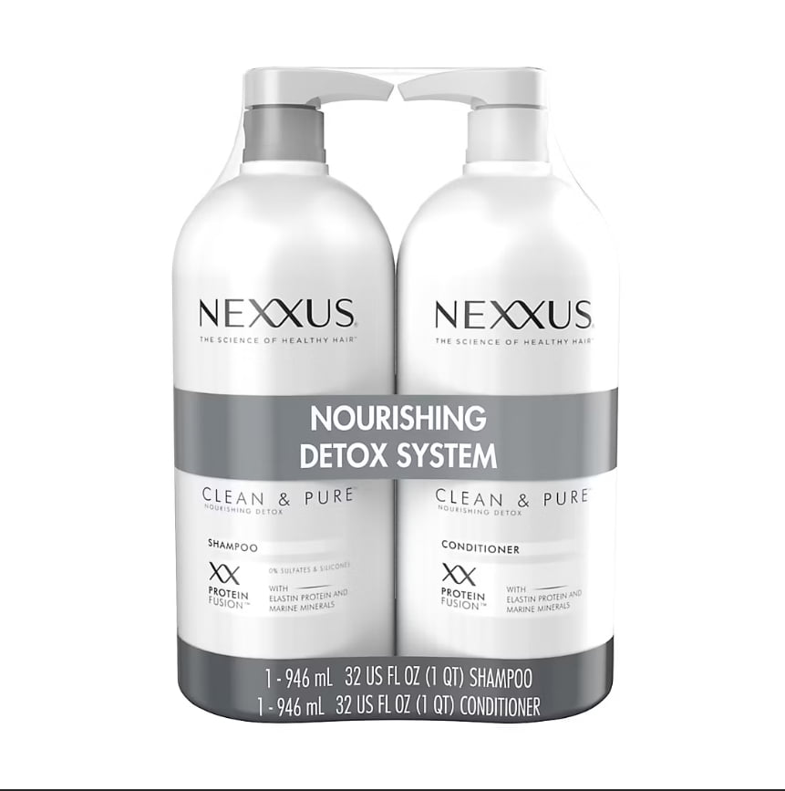 Nexxus Clean and Pure Shampoo and Conditioner, Clarifying and Hydrating ...