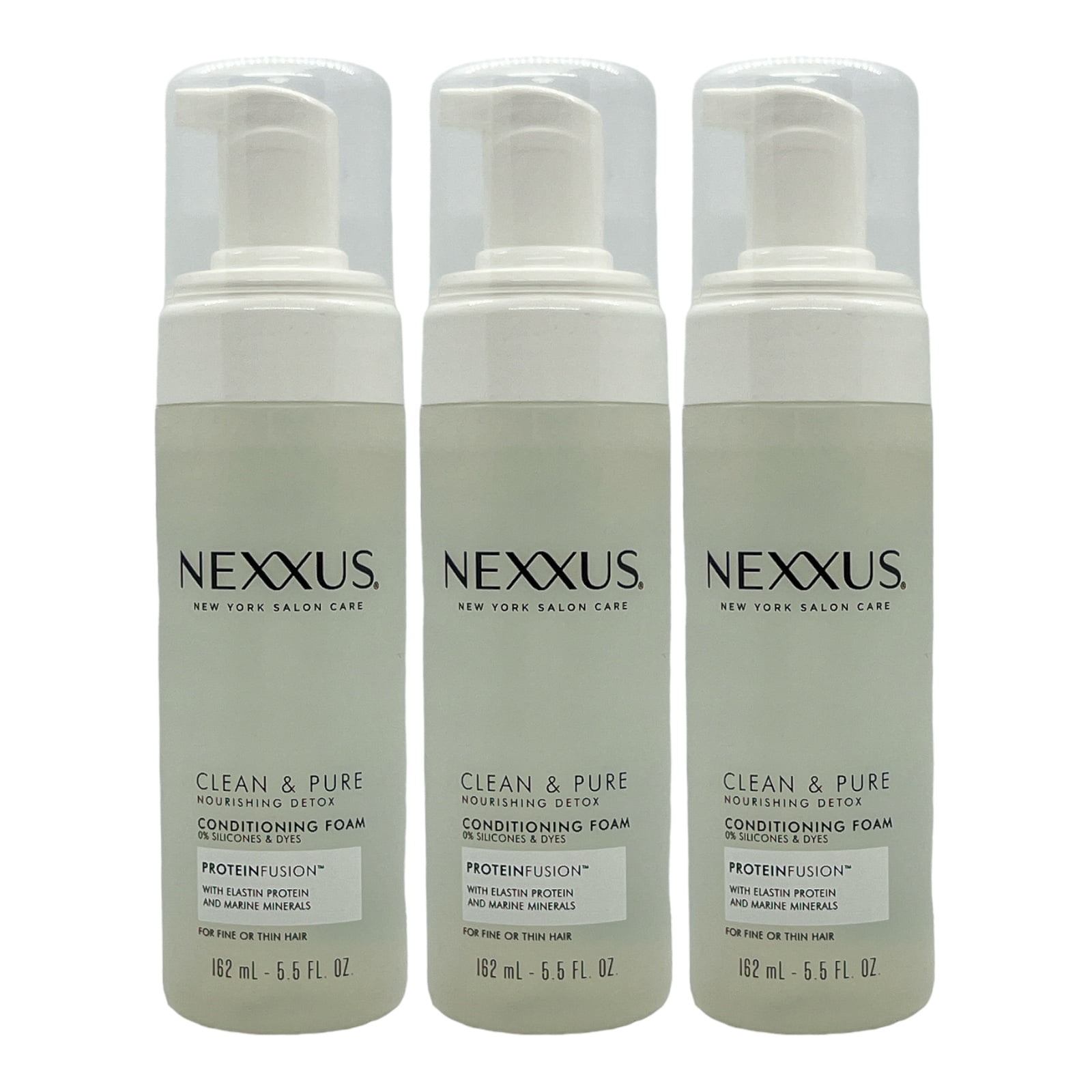 Nexxus Clean & Pure Conditioning Hair Foam, Lightweight Moisturizing ...
