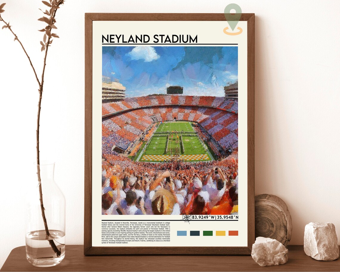Neyland Stadium Print, Neyland Stadium Wall Art, Neyland Stadium Poster ...