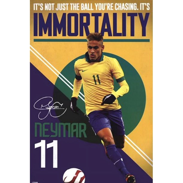 Neymar - Immortality Laminated Poster (24 x 36) - Walmart Business Supplies