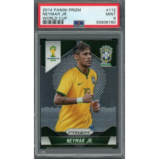Neymar Jr 2014 Panini Prizm World Cup Card #112 PSA 9 - Walmart.com