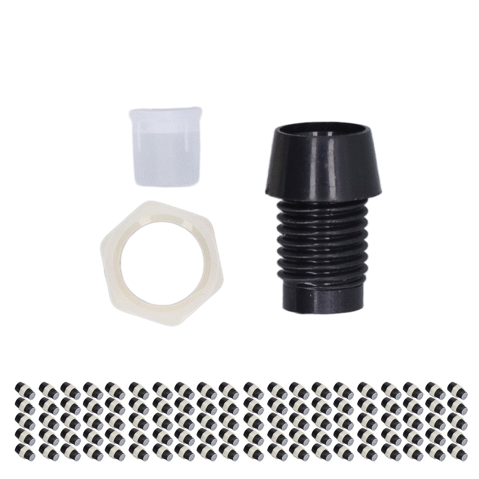 Neyseki 100 Sets LED Holder 5mm Plastic Light Emitting Diode Panel ...