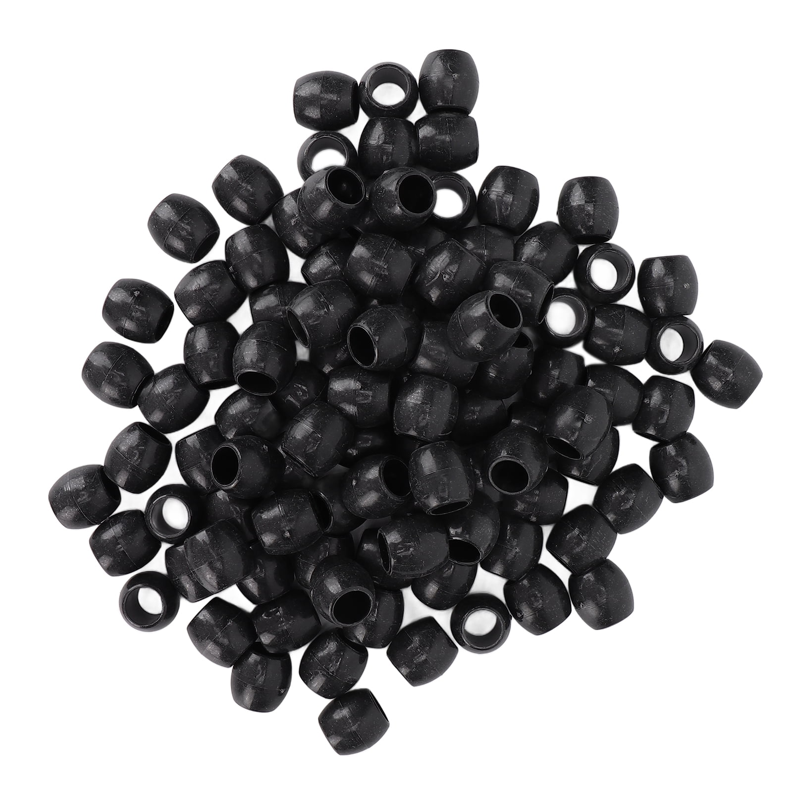 Neyseki 100pcs Hair Jewelry Dreadlocks Black Hair Braiding Beads DIY ...