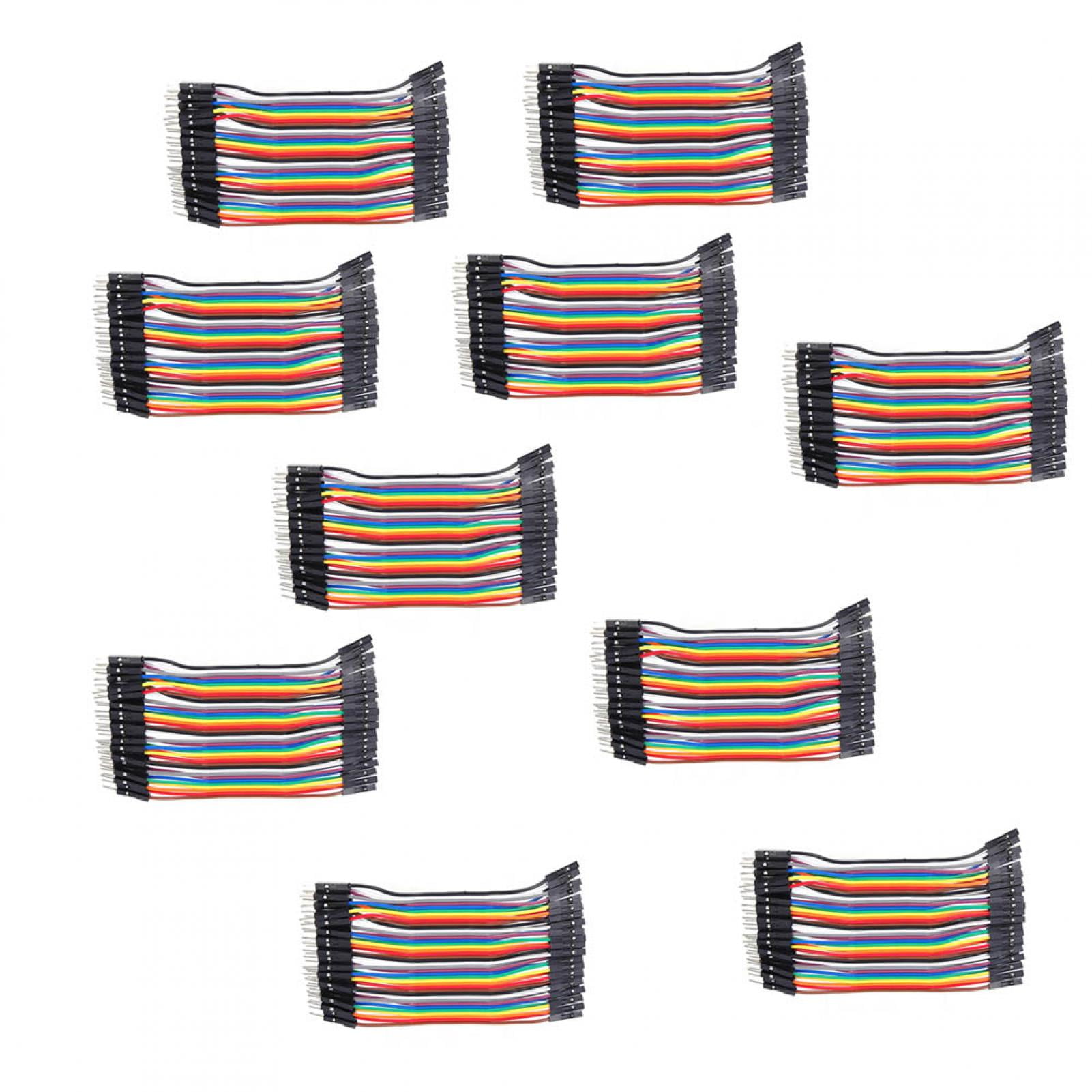 Neyseki 10Pcs Jump Wire Plastic Male to Female Connecting Cable for ...