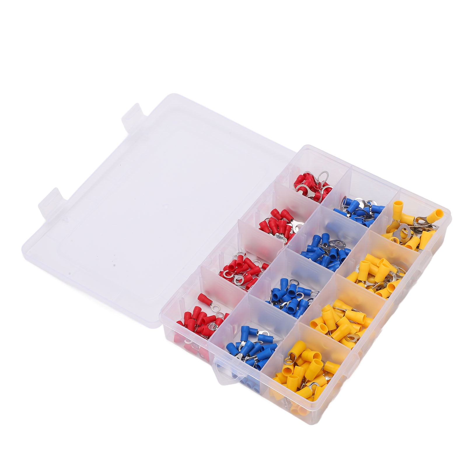 Neyseki 240PCS Mixed Ring Terminal Kit Quick Disconnect Insulated Wire ...