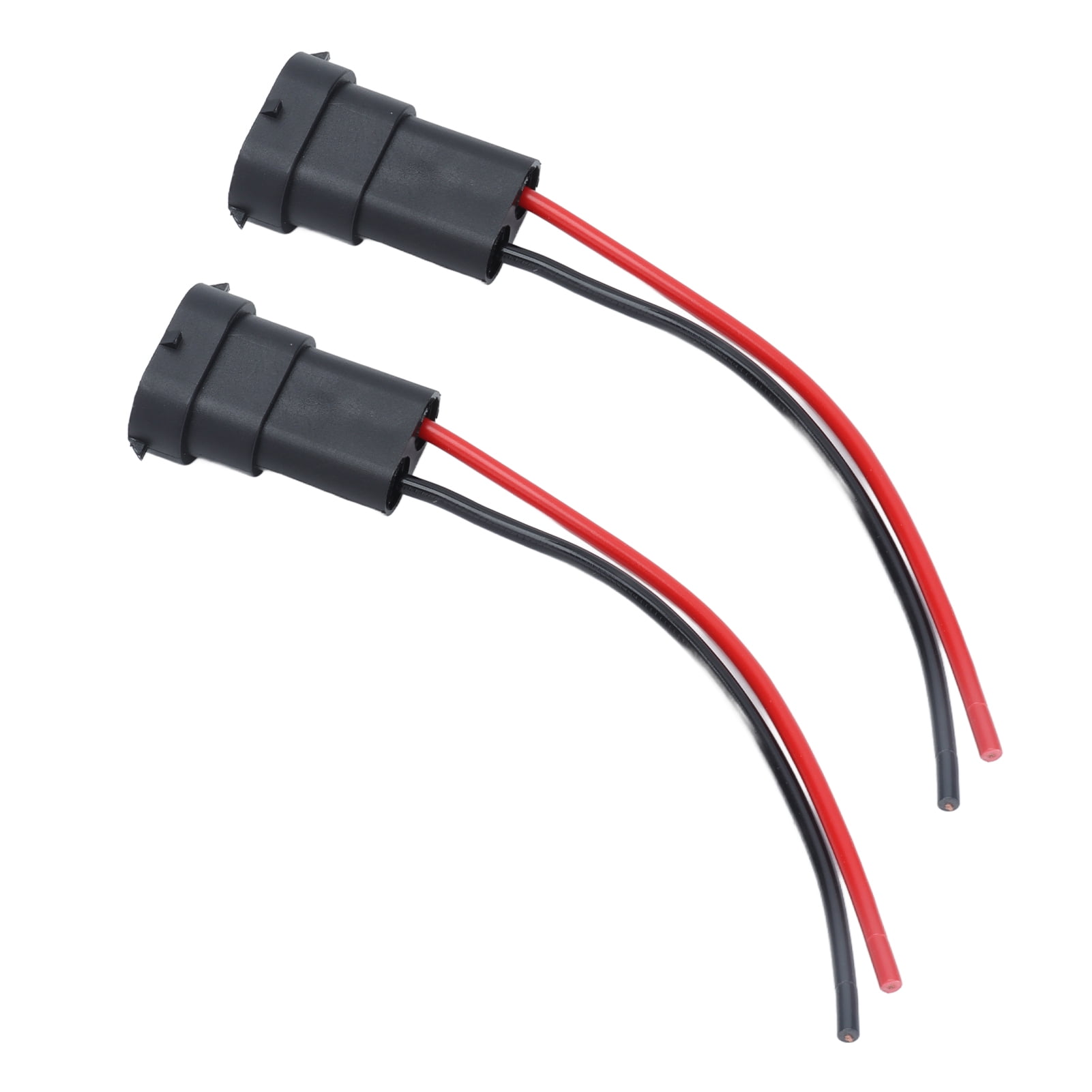 Neyseki 2Pcs Socket Wires Male Adapter Headlight Copper Wiring Harness ...
