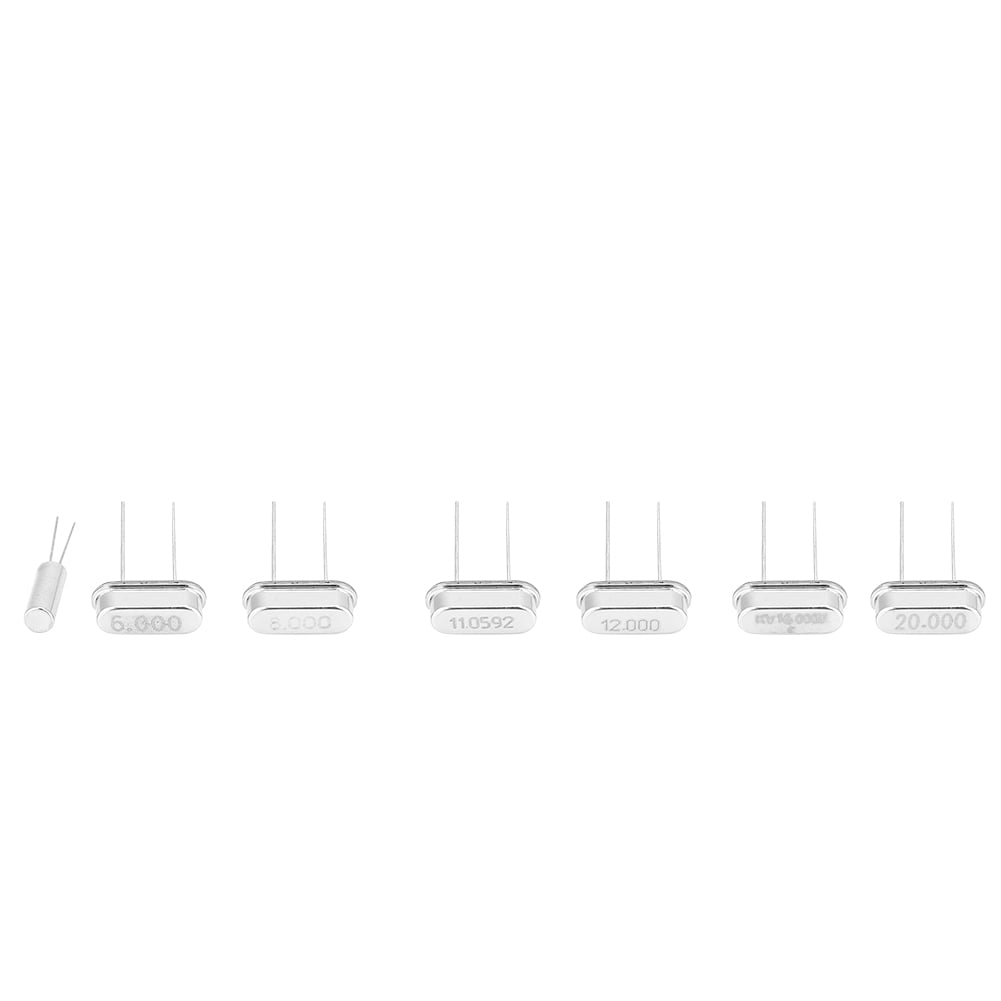 Neyseki 35PCS 7 7 Values Crystal Oscillator Kit 32.768K 6M 8M 11.0592M 12M 16M 20M - Walmart.com