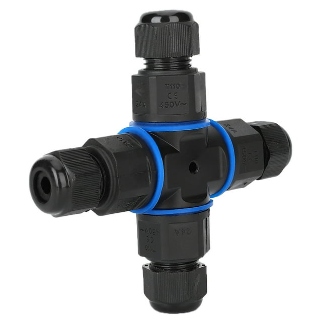 Neyseki 4‑Way Junction Box Connector IP68 Waterproof Electric Brass ...