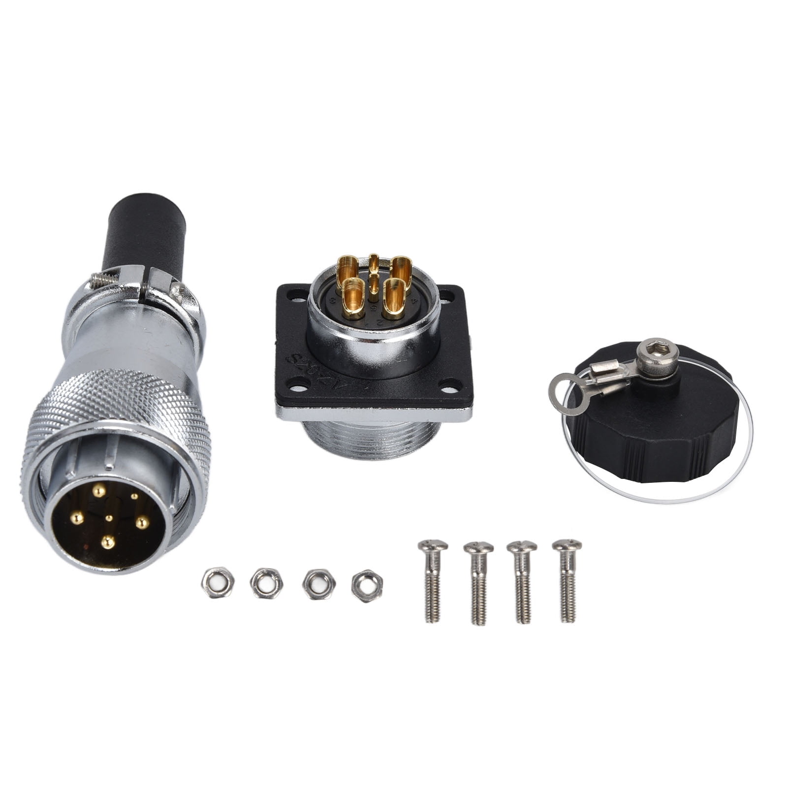 Neyseki 6 Pin Aviation Connector Zinc Alloy Waterproof WS20 Aviation ...