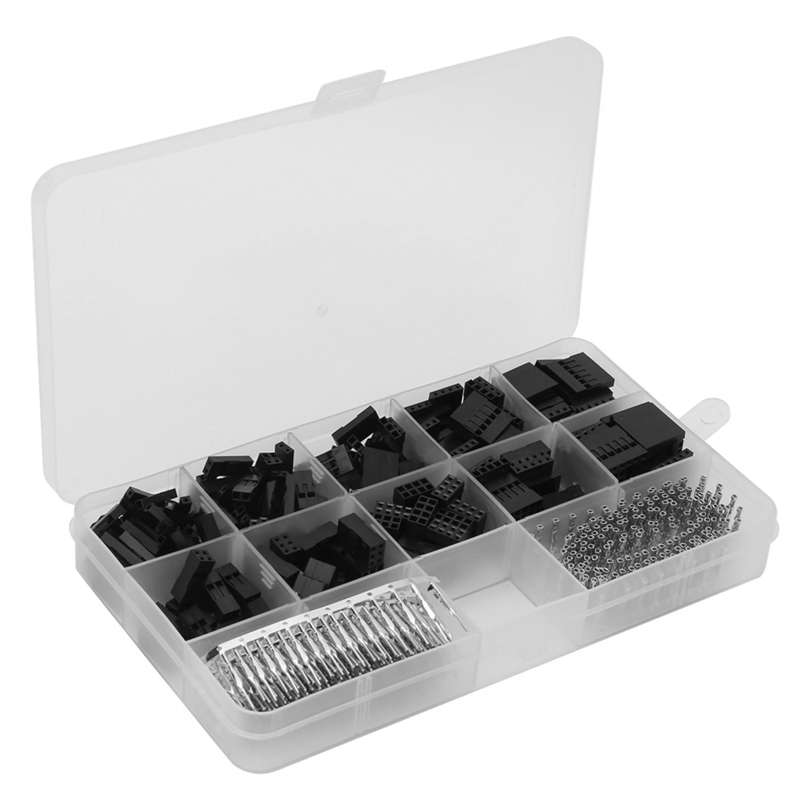 Neyseki 610Pcs Crimp Pin Connector Plug Jumper Terminal Kit Nylon ...